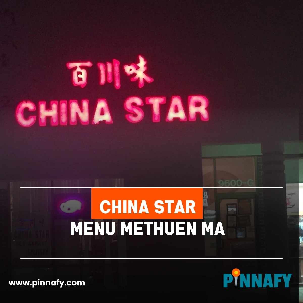 China Star Menu with Prices - Methuen, MA (January 2026)